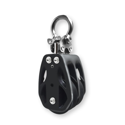 50mm Double Sheave Sailing Block T316 Stainless Steel Pulley 3100 lbs ...
