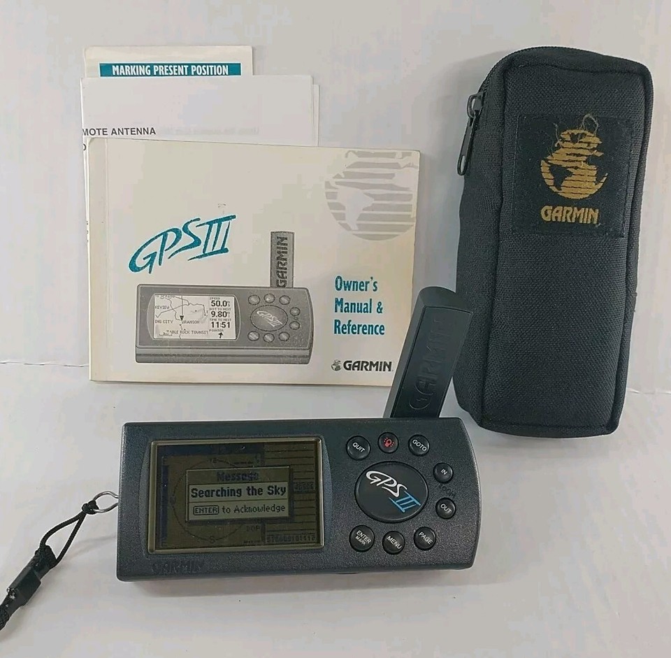 Garmin GPS III 3 Handheld Hiking GPS Navigation Personal Navigator ...