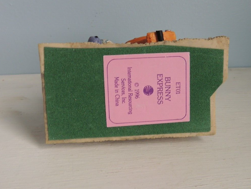 Vintage Bunny Express Easter Train 1996 Easter Decor Cute Bunny Carrot ...