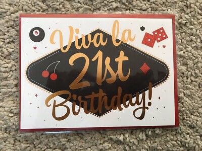 NIP PAPER DESTINY Viva La 21st Birthday Greeting Card New $6.95 | eBay
