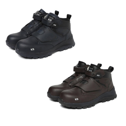 K2 Mens Safety Shoes (K2-111) Safe Work Boots Steel Toe Anti-Smash ...