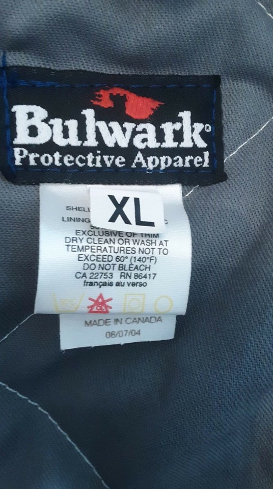 BULWARK Protective Apparel Flame Resistant Coveralls/Jumpsuit Navy Blue ...