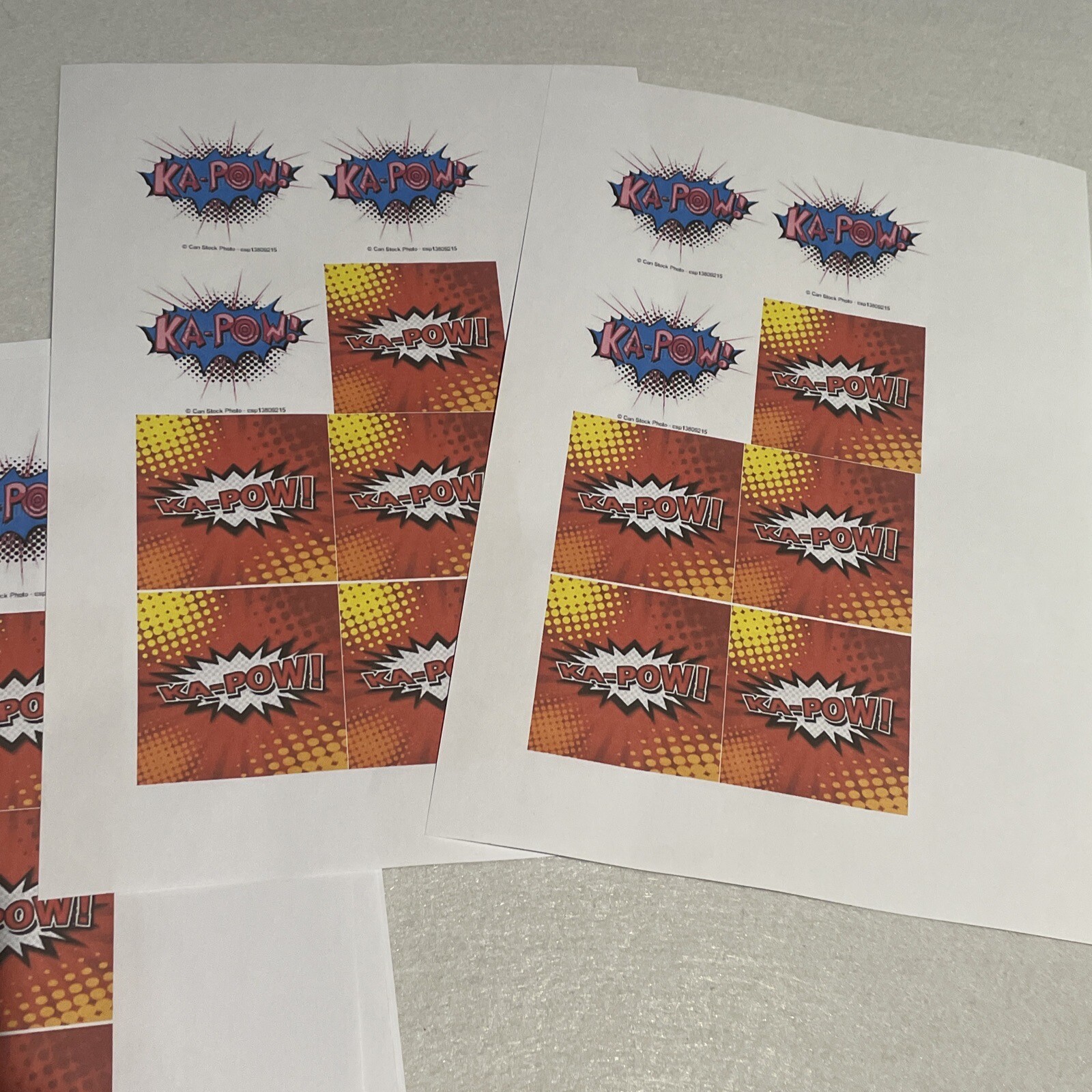 Batman Logo Kaboom Kapow Posters Birthday Kids Sheets Party Games ...