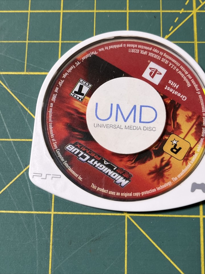 Midnight Club L.A Remix LA Sony PSP Portable UMD PSP Disc Only Not ...