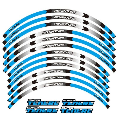 Wheel Hub Rim Strip Sticker Decal For YAMAHA SUPER TENERE XTZ1200 ...