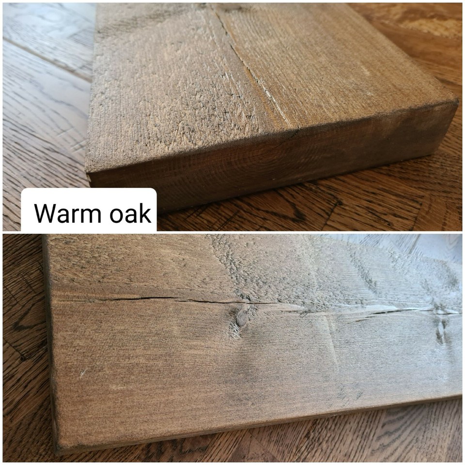 Rustic Floating Wooden Chunky shelf with brackets Radiator shelves ...