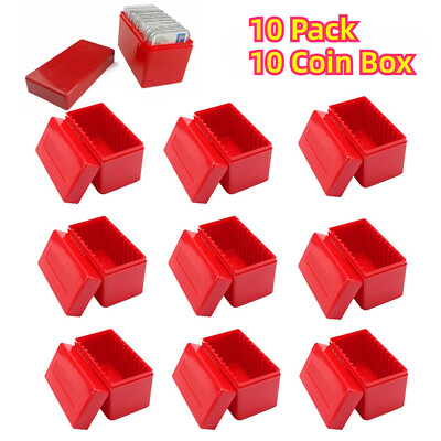 10Pack x10 Coin Slabs For PCGS NGC Capacity Holder Slab Storage Box ...