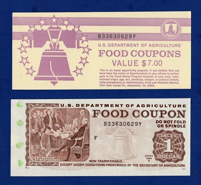 Food Stamp Coupon ONE 1994 B $1.00 SCRIP TOKEN COMES With FRONT COVER ...