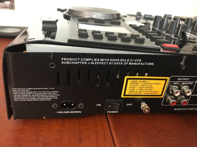 Edison Professional Scratch 2500 MKIV Dual CD USB Mp3 Player / Mixer DJ ...