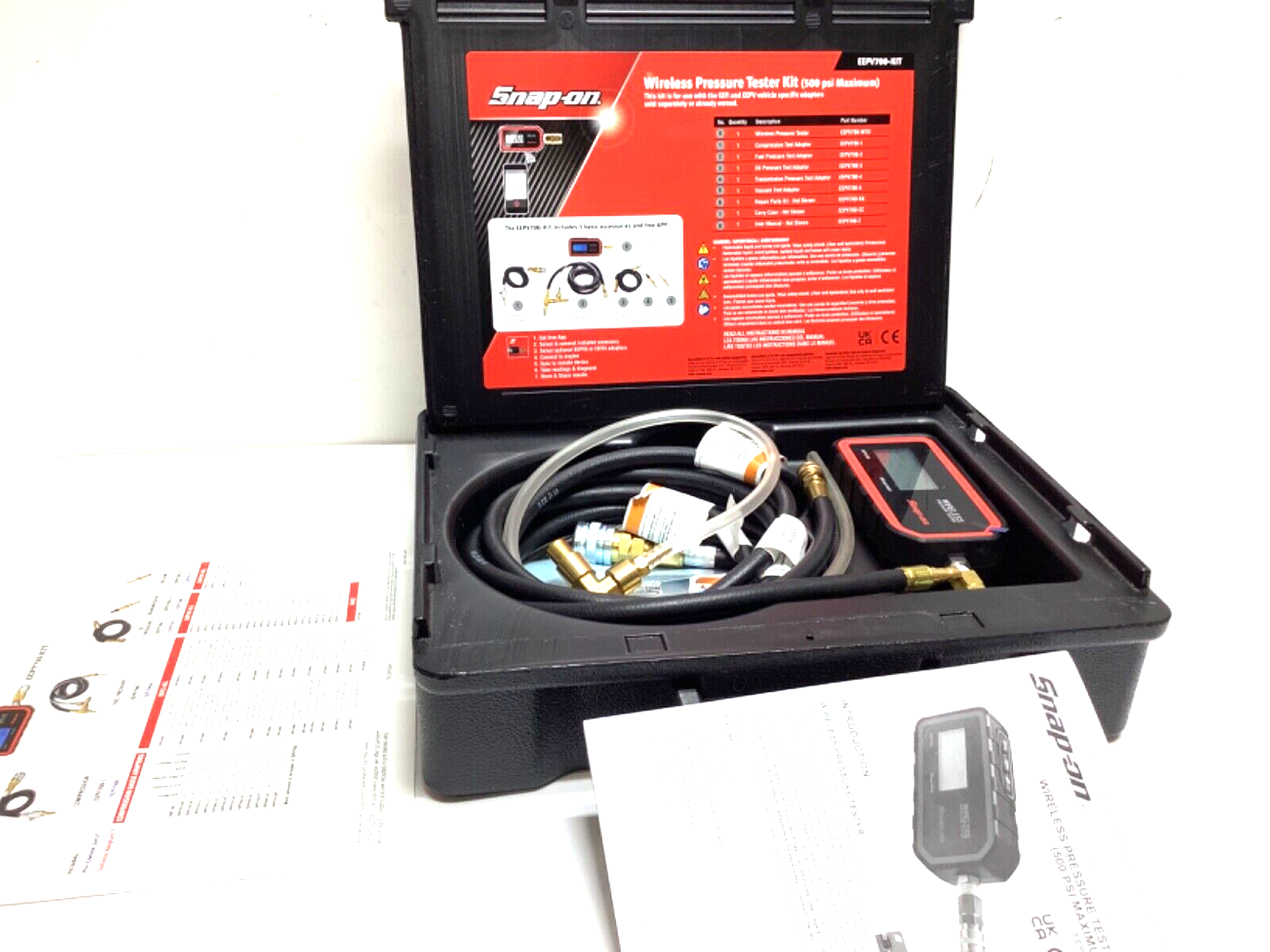 New Snap-on EEPV700-KIT 500 PSI Wireless Pressure Tester Kit | eBay