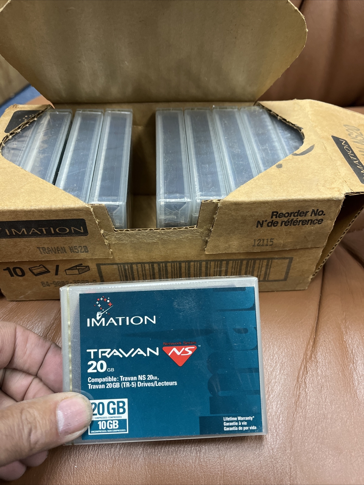 10x imation Travan NS 20gb cartridge data tape cartuccia dati | eBay