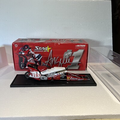 NHRA 1/9 ANGELLE SEELING 2001 WINSTON PRO STOCK BIKE WITH CASE 1/6,196 ...
