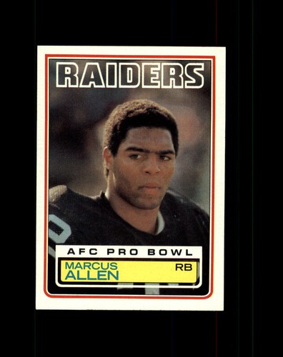Marcus Allen 1983 Topps #294 Oakland Raiders Rookie Card | eBay