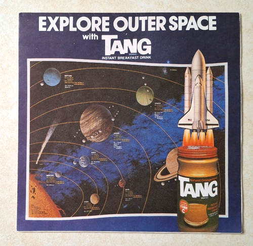 Vintage Tang Drink Explore Outer Space Poster 1980s 1983 Fold Out ...