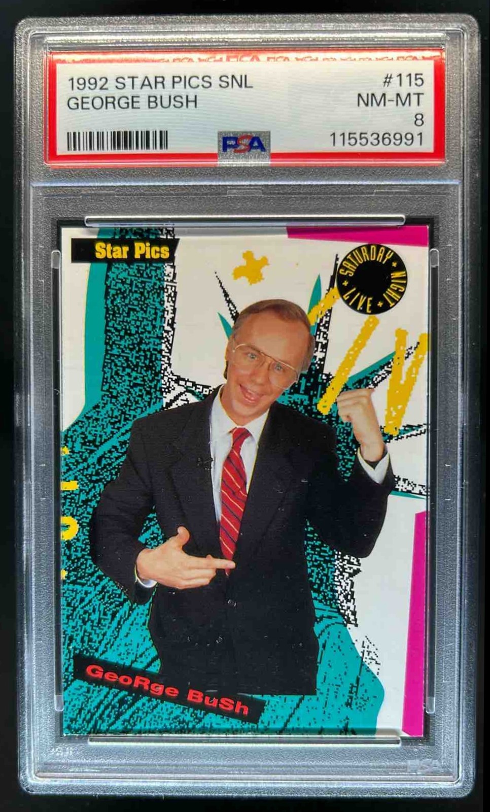 1992 Star Pics Saturday Night Live George Bush #115 PSA 8 NM-MT | eBay