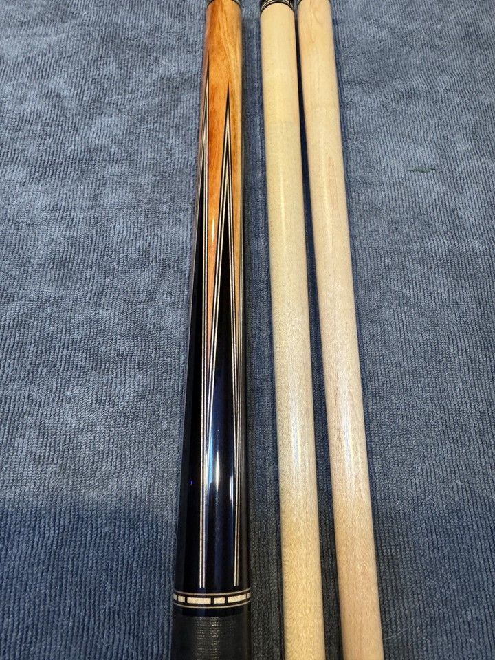 Beautiful Mike Capone 6-Point Custom Pool Cue – Tulipwood & Ebony | eBay