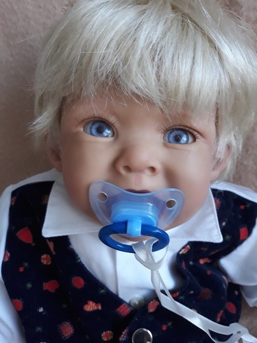 LASSE Reborn Große Künstlerpuppe 58 cm Junge boy Puppe doll Bonnie ...
