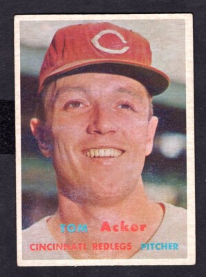 1957 TOPPS TOM ACKER CARD NO:219 B NEAR MINT CONDITION | eBay