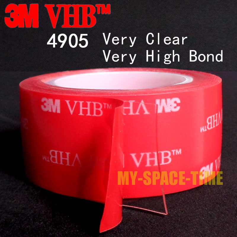 3M VHB #4905 Double-sided Clear Transparent Acrylic Foam Adhesive Tape ...