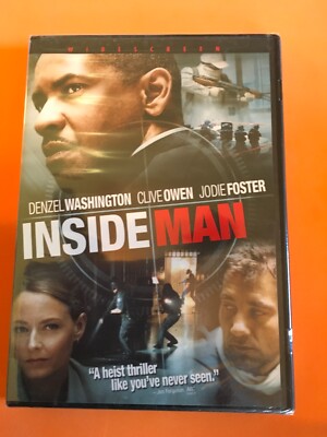 INSIDE MAN Widescreen DVD movie with slipcover 2006 - NEW Factory ...