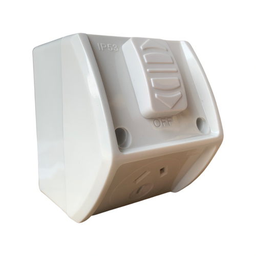 Weatherproof Outdoor GPO Single/Double Power Point Socket Outlet ...
