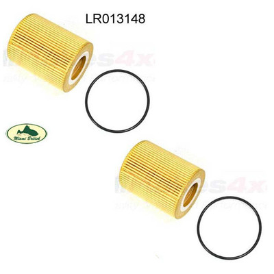 LAND ROVER OIL ELEMENT FILTER SET x2 LR3 LR4 RR SPORT DIESEL 3.0 V6 TD6 ...