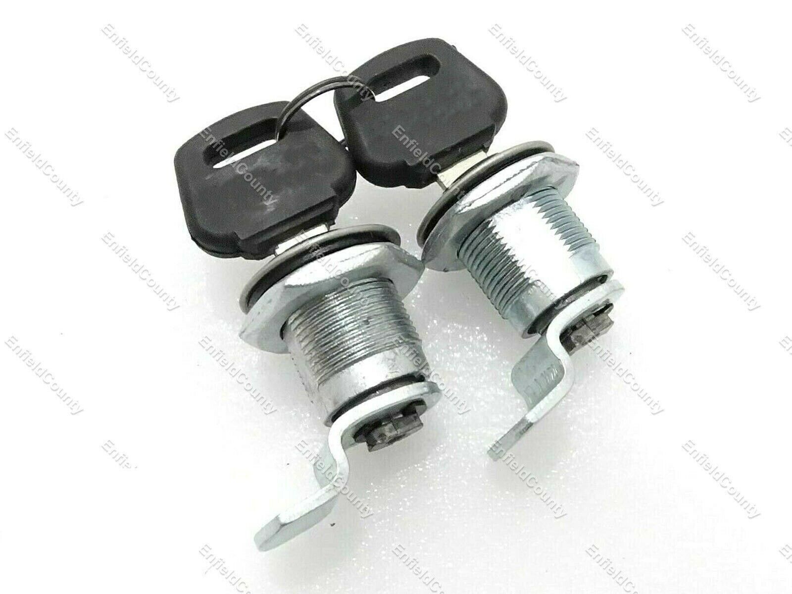 Triangular Shape x2 Tool Box Lock Set Fits Royal Enfield 350 Electra ...