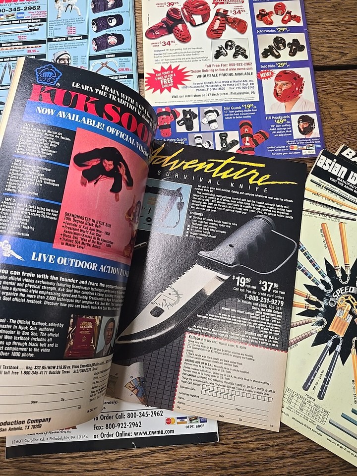 Black Belt Vintage Self Defense Magazine Lot Of 8 Issues From 1981-2003 ...