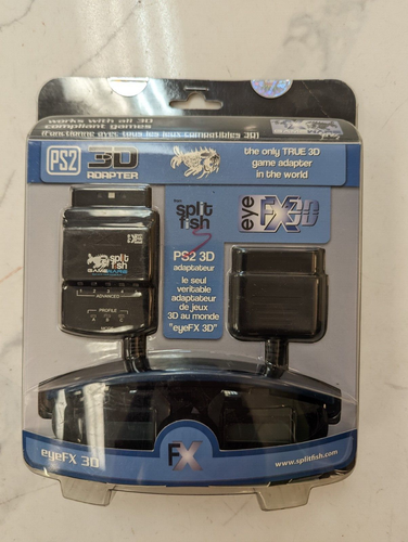 SplitFish eyeFX 3D PS2 Playstation 2 3D Adaptor w Glasses Eye FX *NEW ...