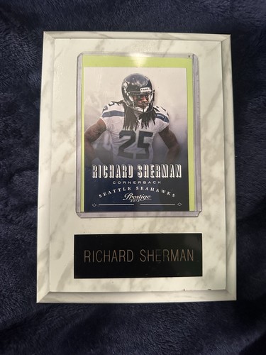 Richard Sherman Custom Plaque with 2013 Prestige Card – Seattle ...