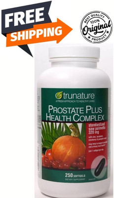 trunature Prostate Plus Health Complex, 250 Softgels with Saw Palmento ...