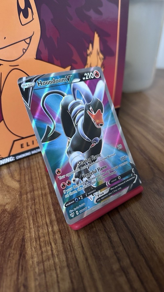 Houndoom V Darkness Ablaze Holo Card 178/189 Full Art Ultra Rare ...