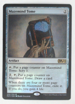 MTG Bling - Foil - Mazemind Tome - Core Set 2021 -i8 | eBay
