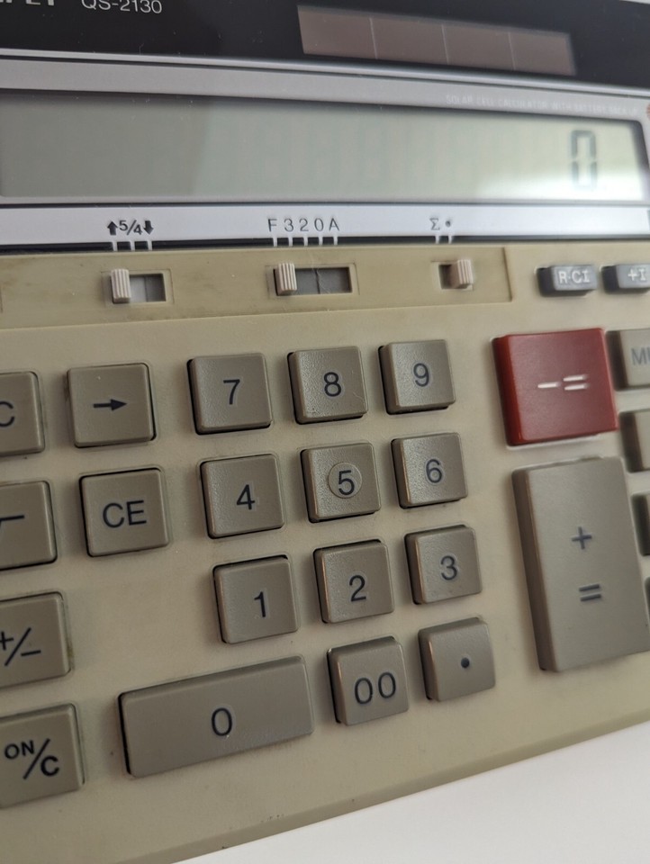 READ Sharp Compet QS-2130 12-Digit Desktop Financial Twin Power ...