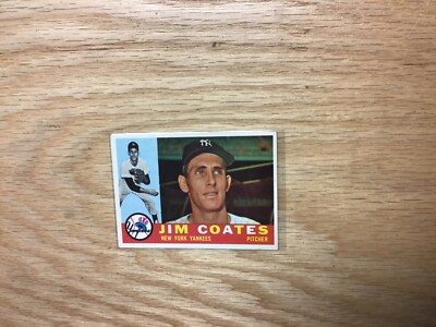 1960 Topps Baseball Jim Coates New York Yankees Card #51 | eBay