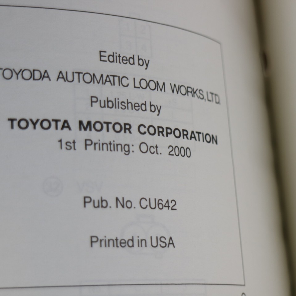 TOYOTA Forklift 4Y-ECS Engine Repair Shop Service Manual SUPPLEMENT ...