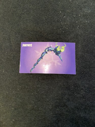 Fortnite Minty Pickaxe Card - Scratched and Used Code Fast Free ...