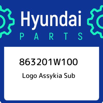 863201W100 Hyundai Logo assykia sub 863201W100, New Genuine OEM Part | eBay