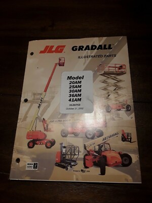 JLG Gradall Illustrated Parts Model 20AM 25AM 30AM 36AM 41AM | eBay