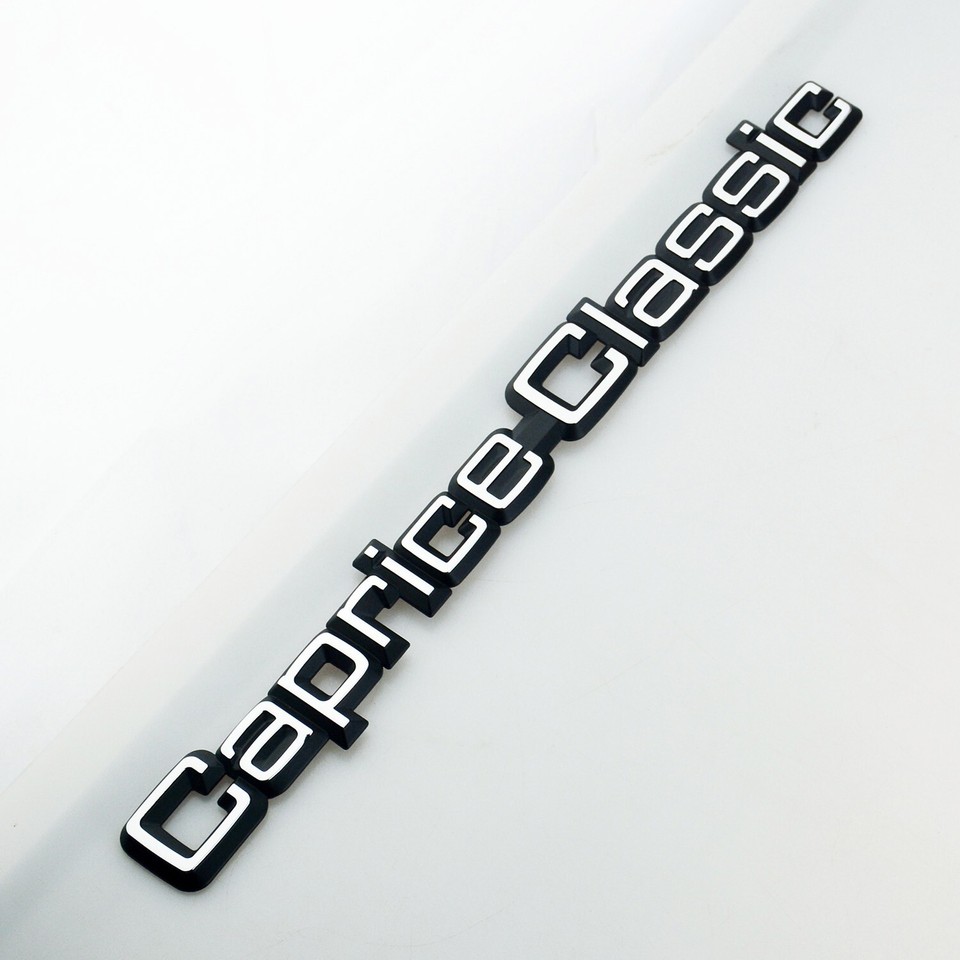 2X For 1980-90 Caprice Classic Brougham Emblem Badge Chrome | eBay