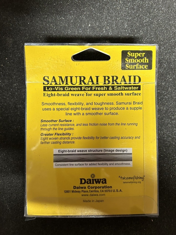 Daiwa Samurai Braid “Low Vis Green” 70lb Test. | eBay