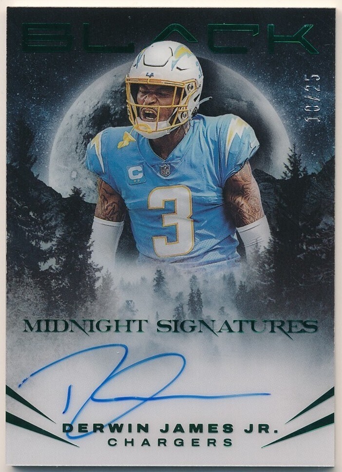 2023 Panini Black - Midnight Signatures 2024 Panini Black Update Derwin ...