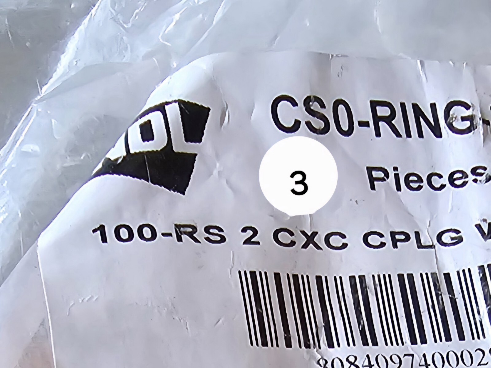 LOT of (3) Three - 2" copper coupling CXC w/roll stop 2 Inch NDL CS0 ...