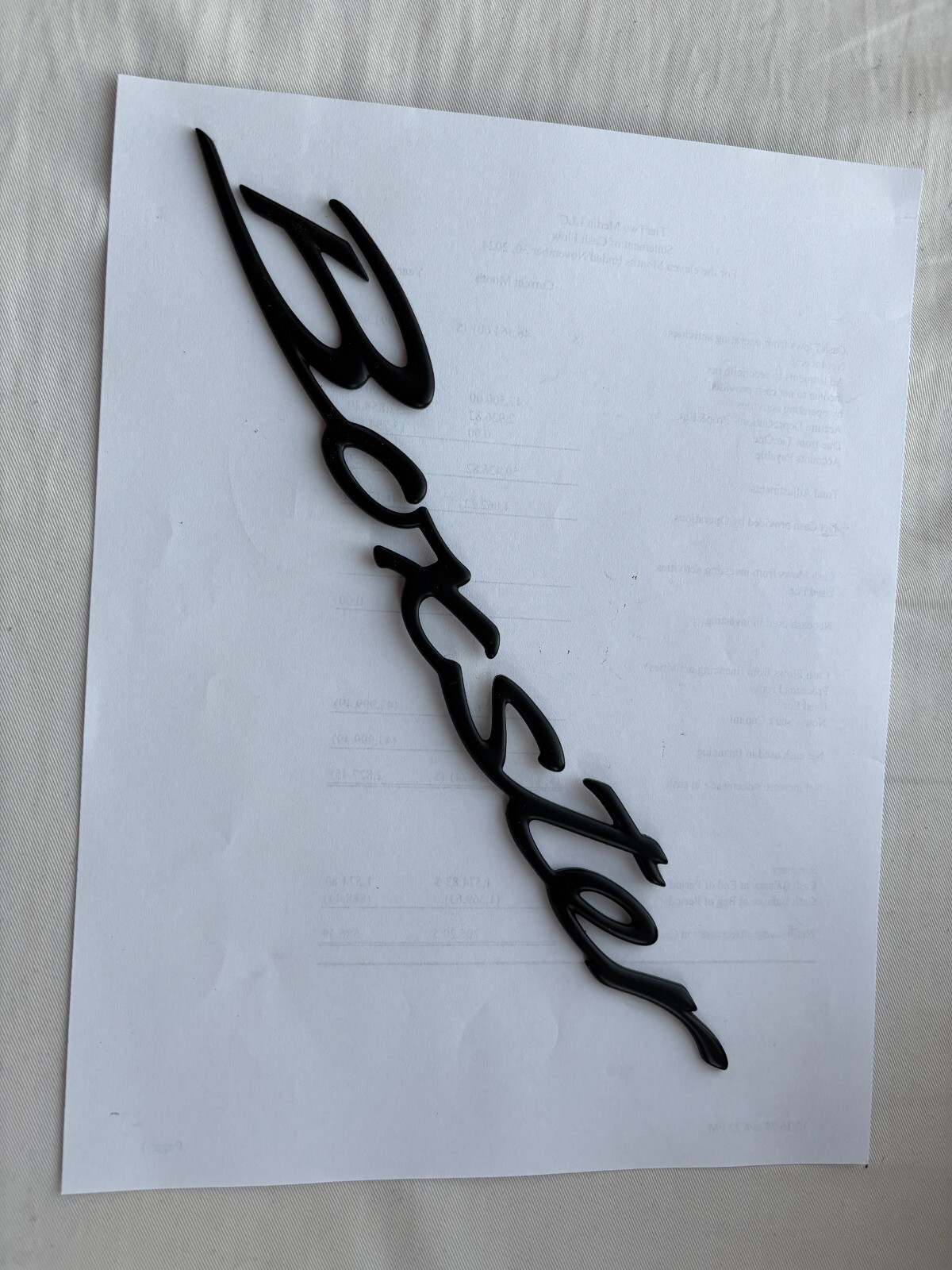 Porsche Boxster 986 Rear Trunk Lid Boxster Script - Black | eBay