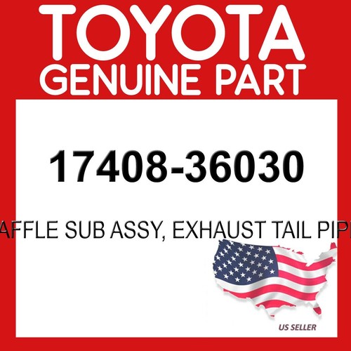 TOYOTA GENUINE OEM 17408-36030 BAFFLE SUB ASSY, EXHAUST TAIL PIPE ...