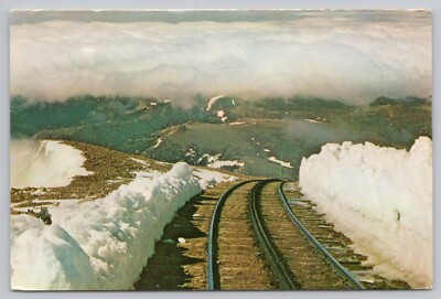 Postcard Cog Road on top of Pikes Peak Colorado, 14er | eBay
