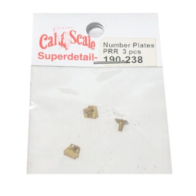 Cal Scale #238 Steam Loco Smokebox Front Number Plates PRR Keystone ...