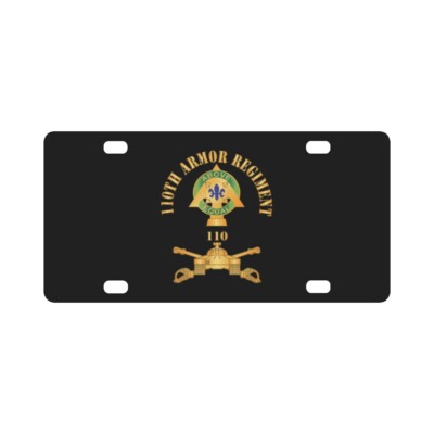 License Plate -110th Armor Regiment - DUI w AR Branch X 300 | eBay
