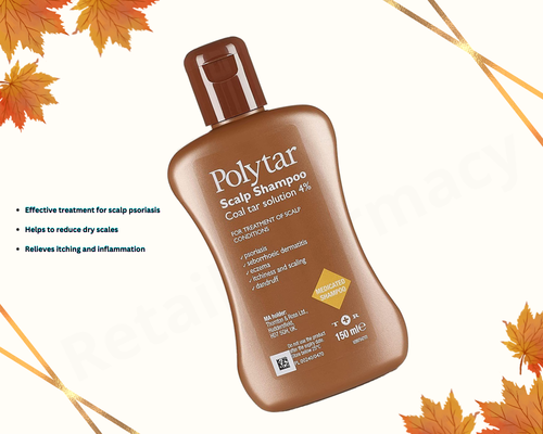 Polytar Chevelu Shampooing Psoriasis Eczéma Pellicule Démangeaisons 4% ...