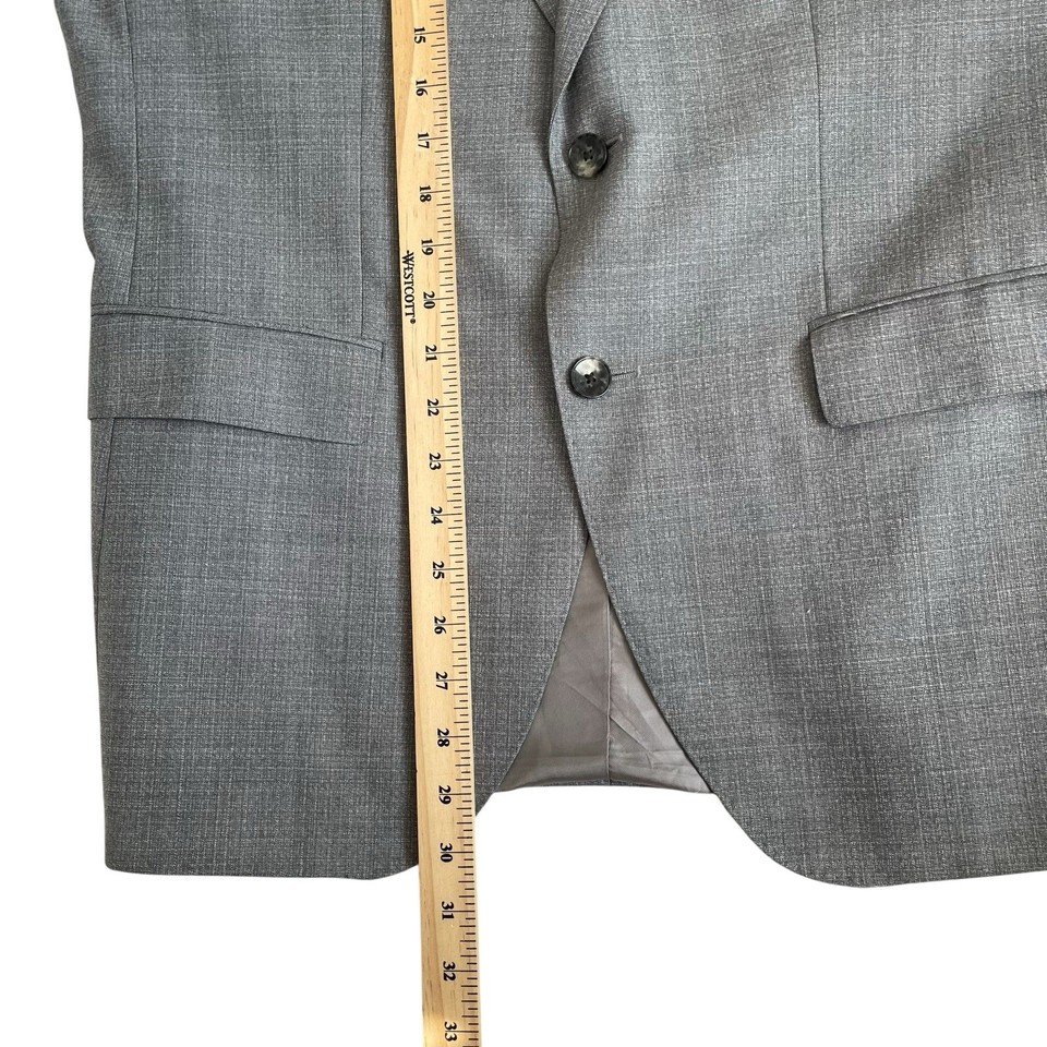 Hugo Boss Suit Men’s 40R/33X30 Gray Johnstons2/Lenon Micro Pattern ...